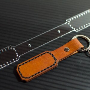 Movie Ticket Leather Key Fob Template - Etsy