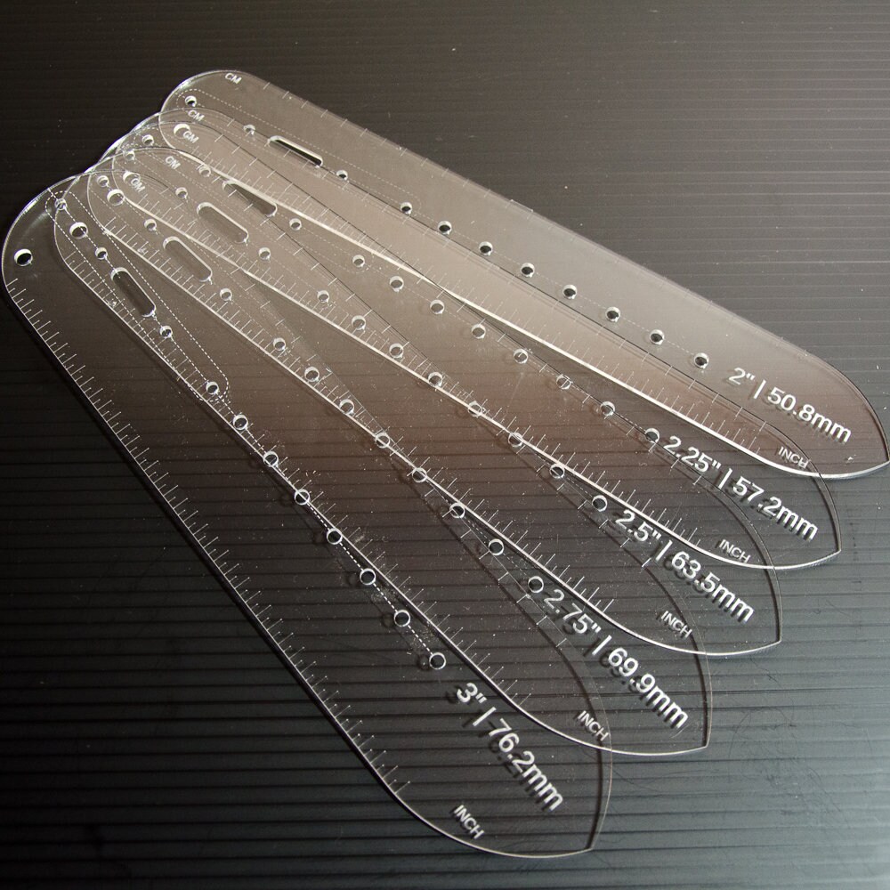Set of 5 - Custom Belt Acrylic Templates - Etsy
