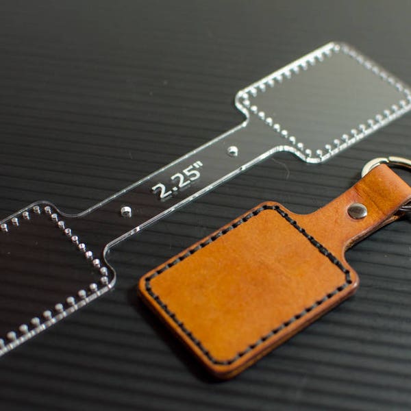 Leather Keychain Template - Etsy