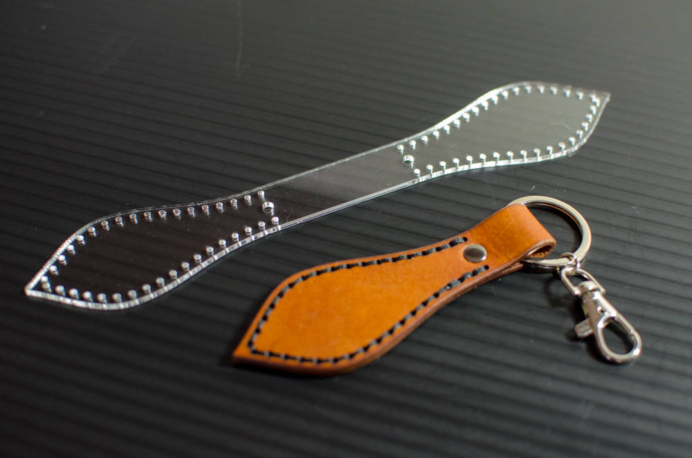 Arrow Leather Keychain Template, Acrylic Leatherworking Template ...