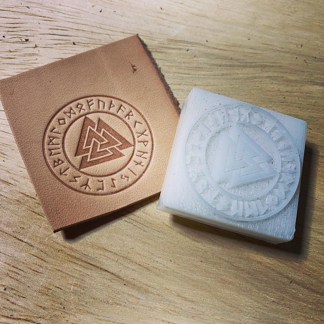 Valknut Rune Border Leather Stamp - Etsy