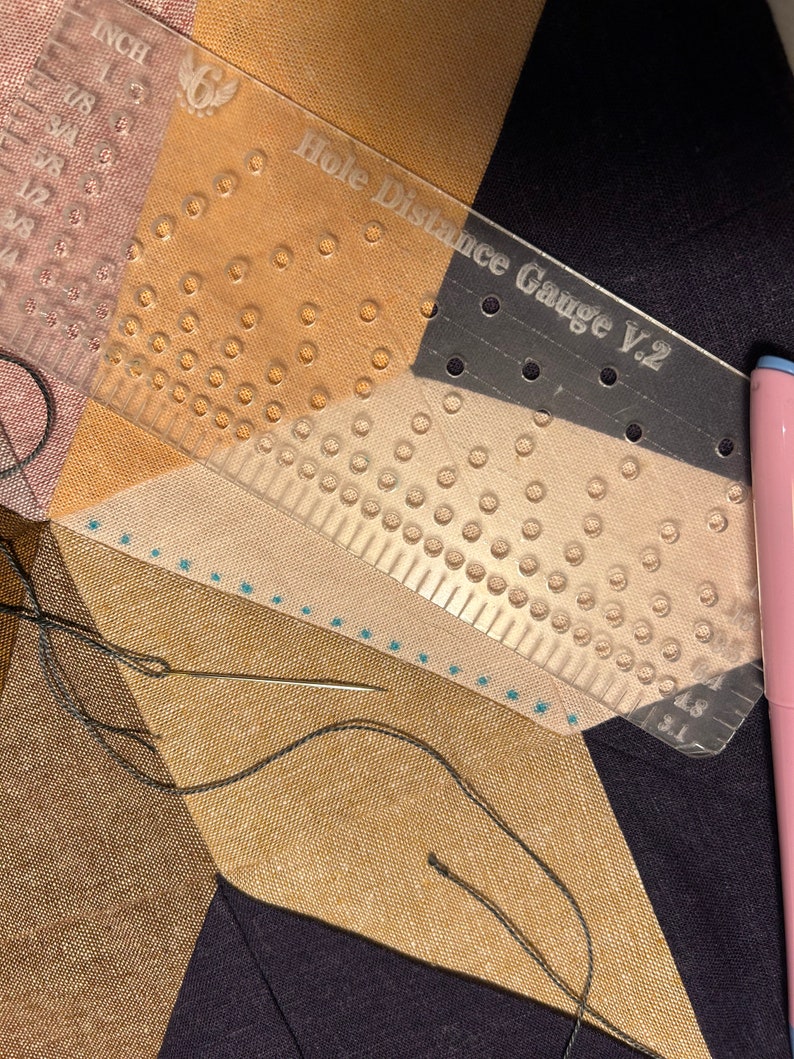 Leather Hole Spacing Gauge, Acrylic Punch Spacing and Stitch Marking ...
