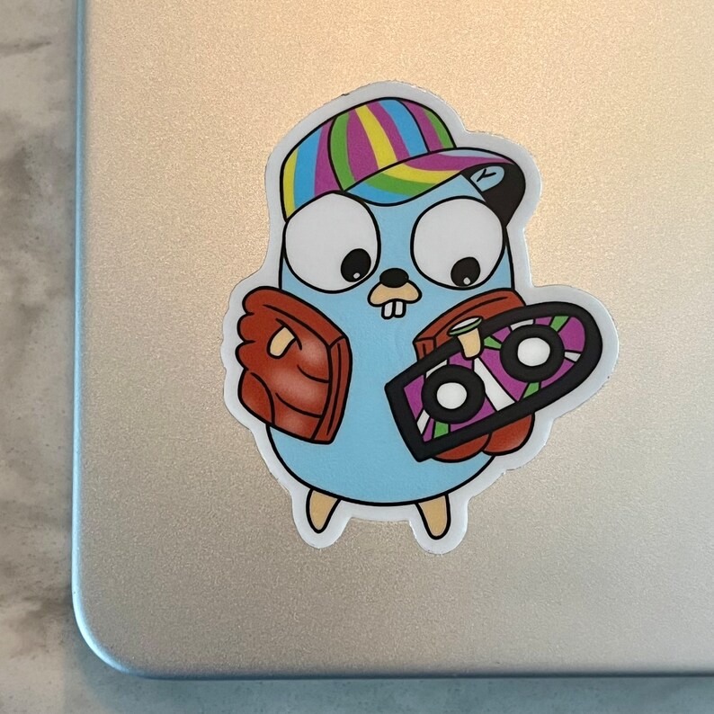 Doc Brown & Marty Mcfly golang Gopher Laptop Stickers improved Design - Etsy