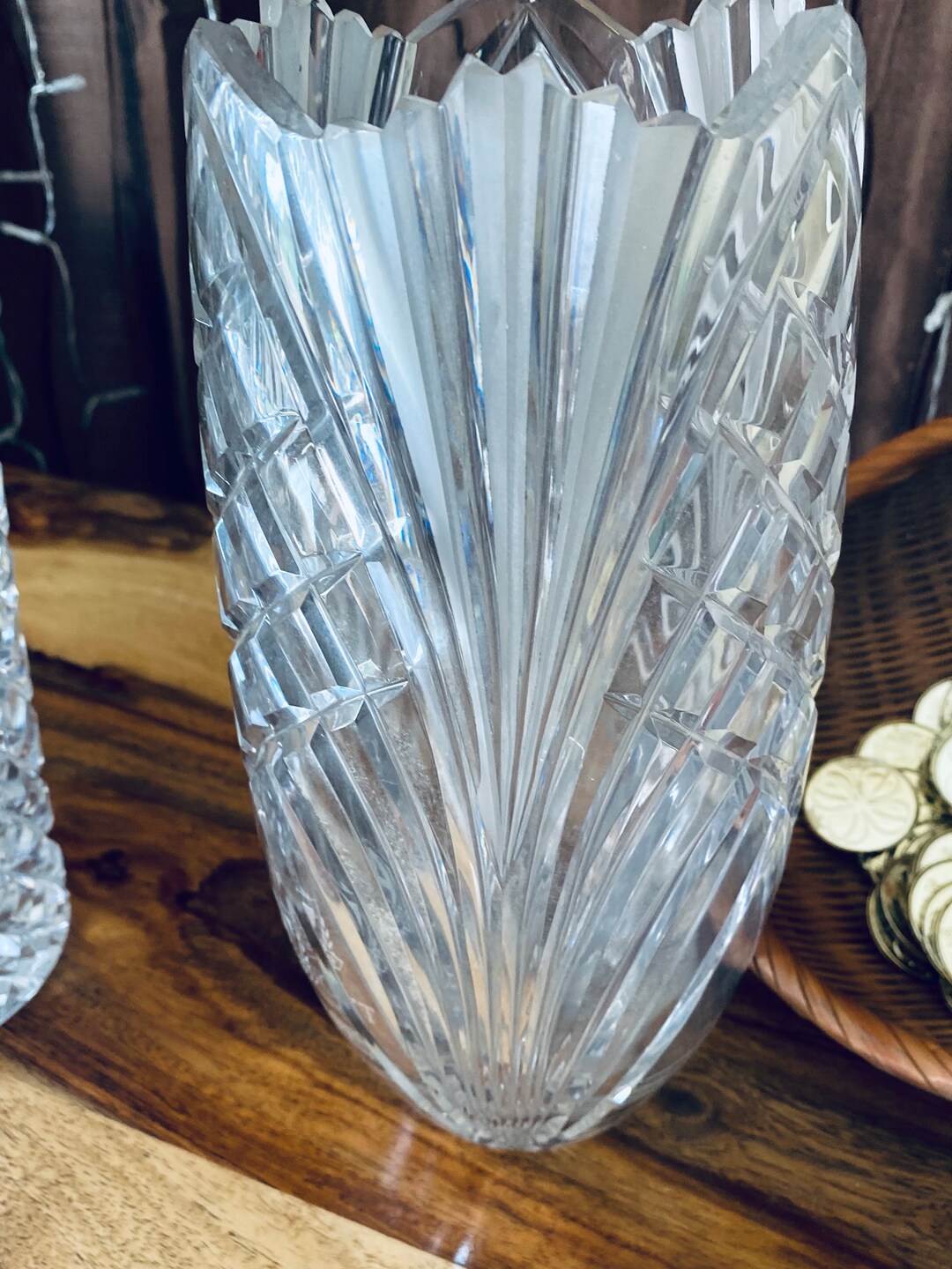 Crystal Etched Vase - Etsy