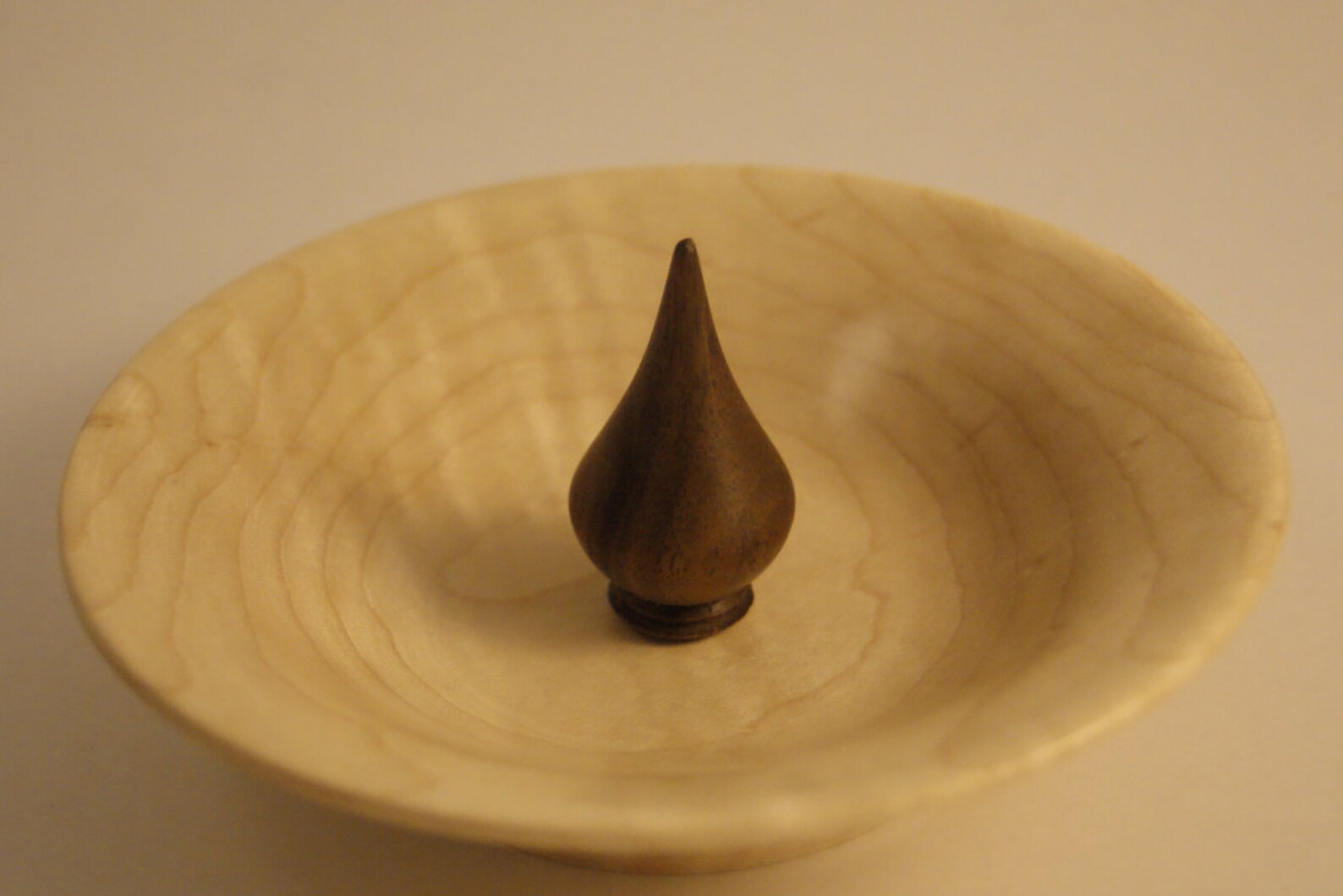 Handmade Wooden Curly Maple Ring Holder With Walnut Finial - Etsy