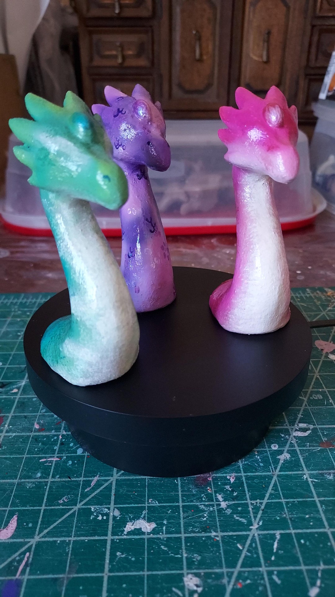 Mermaid-inspired Sea Dragons - Hand-painted Fantasy Creature - Etsy