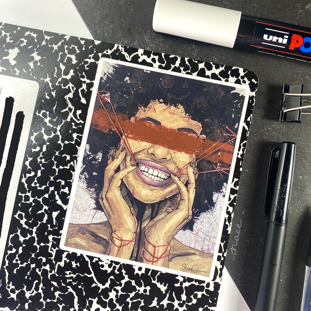Sticker Laminated Vinyl Sticker Art Sticker smile for Me - Etsy