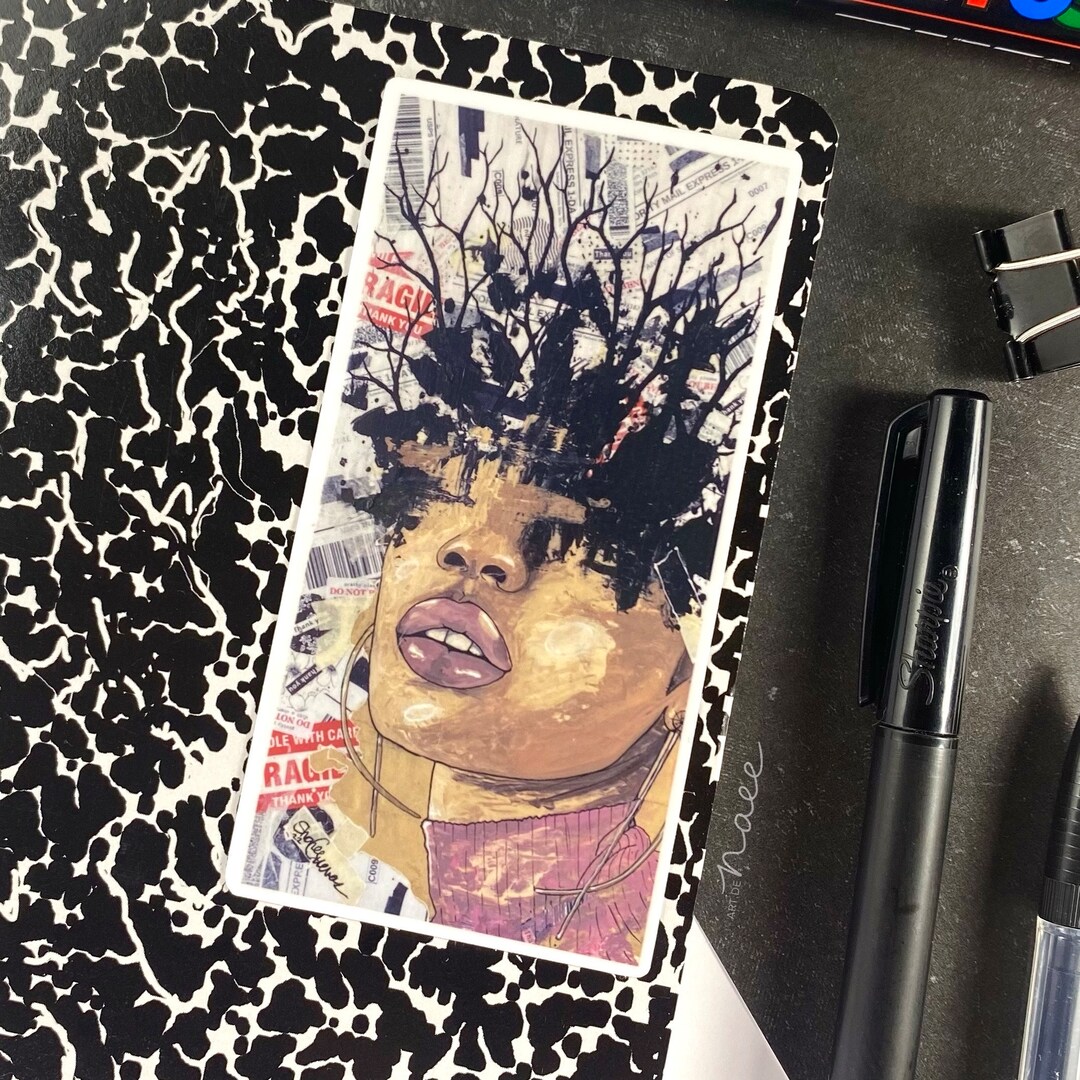 Sticker Laminated Vinyl Sticker Art Sticker overwhelmed - Etsy