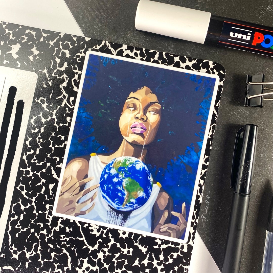 Sticker Laminated Vinyl Sticker Art Sticker mother Nature - Etsy
