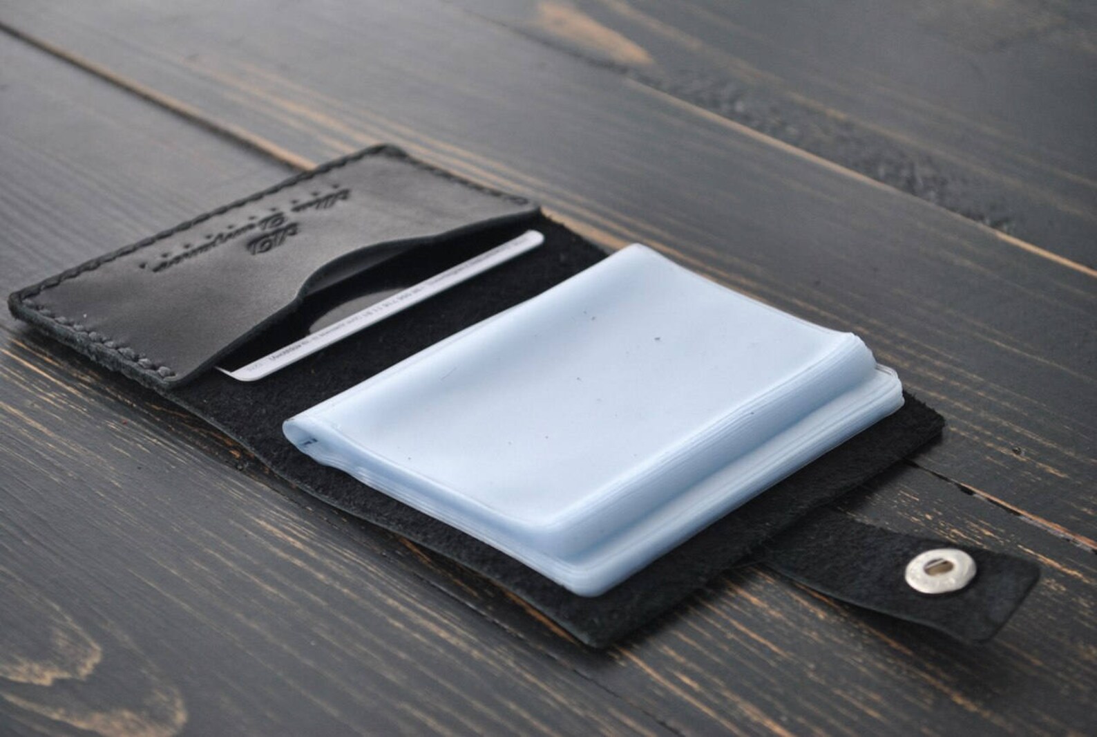 Personalized card holder with 24 slots Leather card holder | Etsy