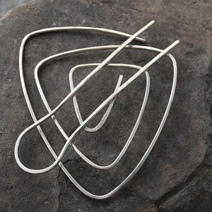 Metal Bun Holder, Triangle Hair Clip for Bun, U Shape Hair Fork ...