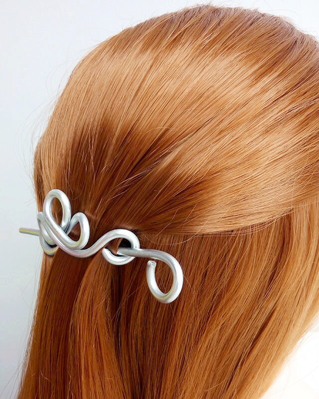 Silver Hair Clip Hair Pin Small Hair Barrette Hair Stick - Etsy