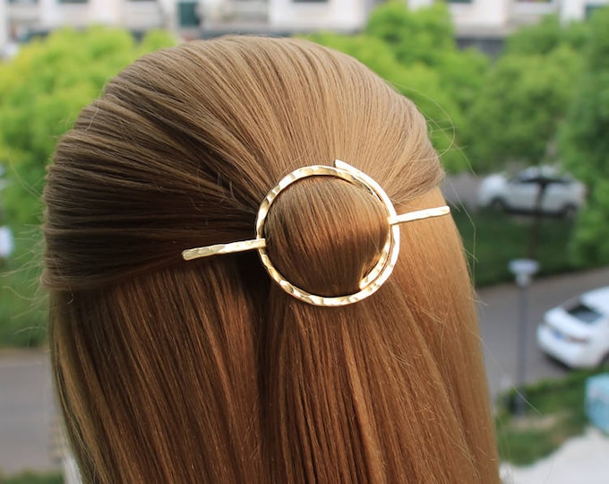 Hair Clip Barrette Slide Pin Hair Clips for Women Circle - Etsy