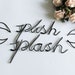 Splish Splash Sign With 4 Splashes, Fun Bathroom Decor for Wall ...