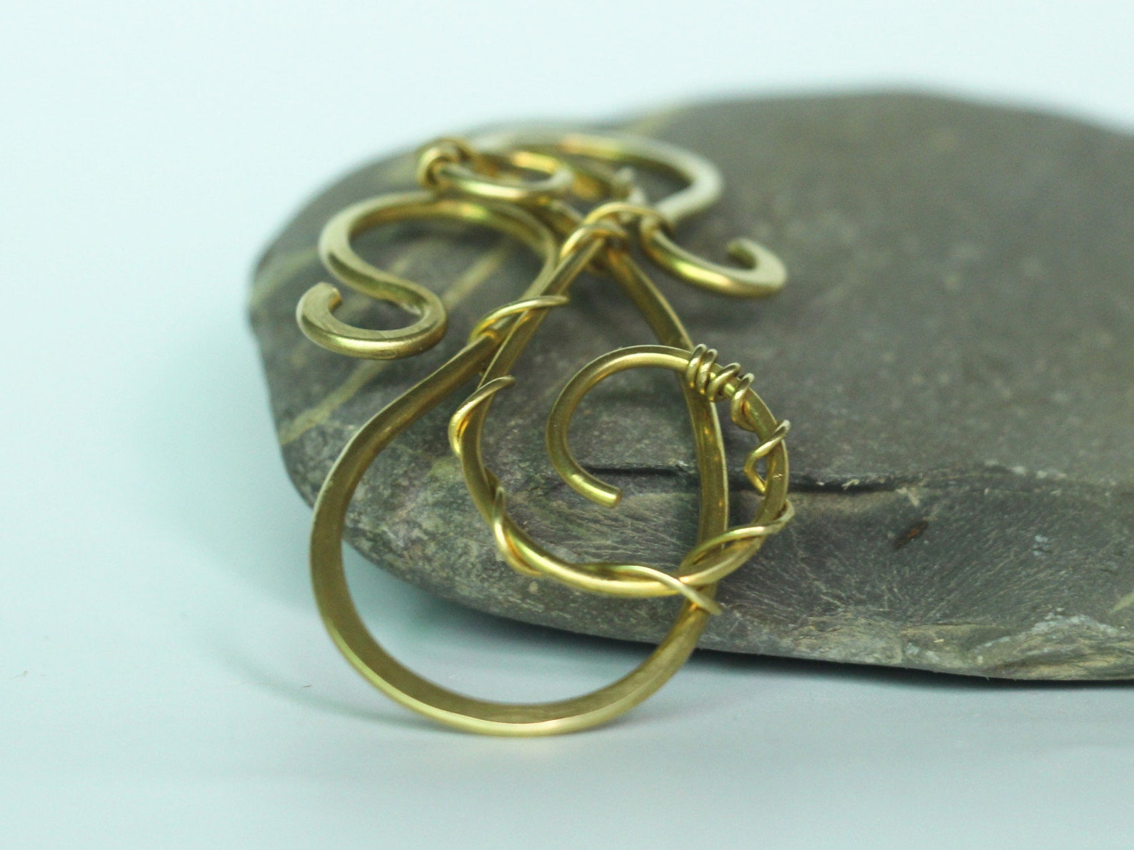 Celtic Hair Slide With Stick Hair Barrette Wire Wrapped | Etsy