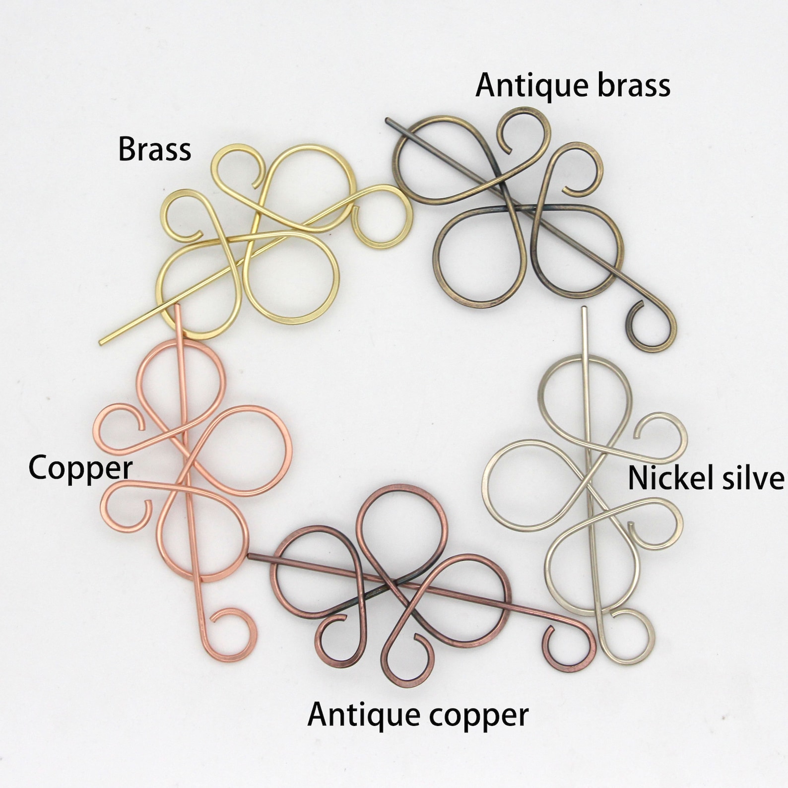 Gold Hair Clip With Hair Stick Loop Hair Pin Hair Slide - Etsy