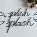 Splish Splash Sign With 4 Splashes, Fun Bathroom Decor for Wall ...