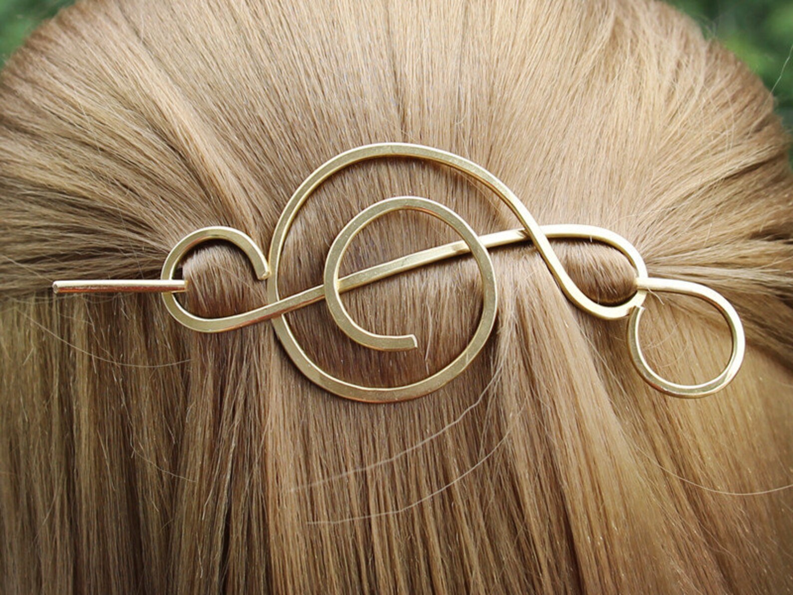Music Related Hair Accessories Brass Hair Clip Music Note - Etsy