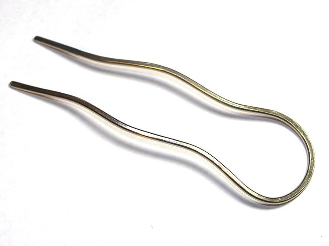 Metal Hair Pin, French Hair Pin for Twist Chignon Bun, Minimalist Mini ...
