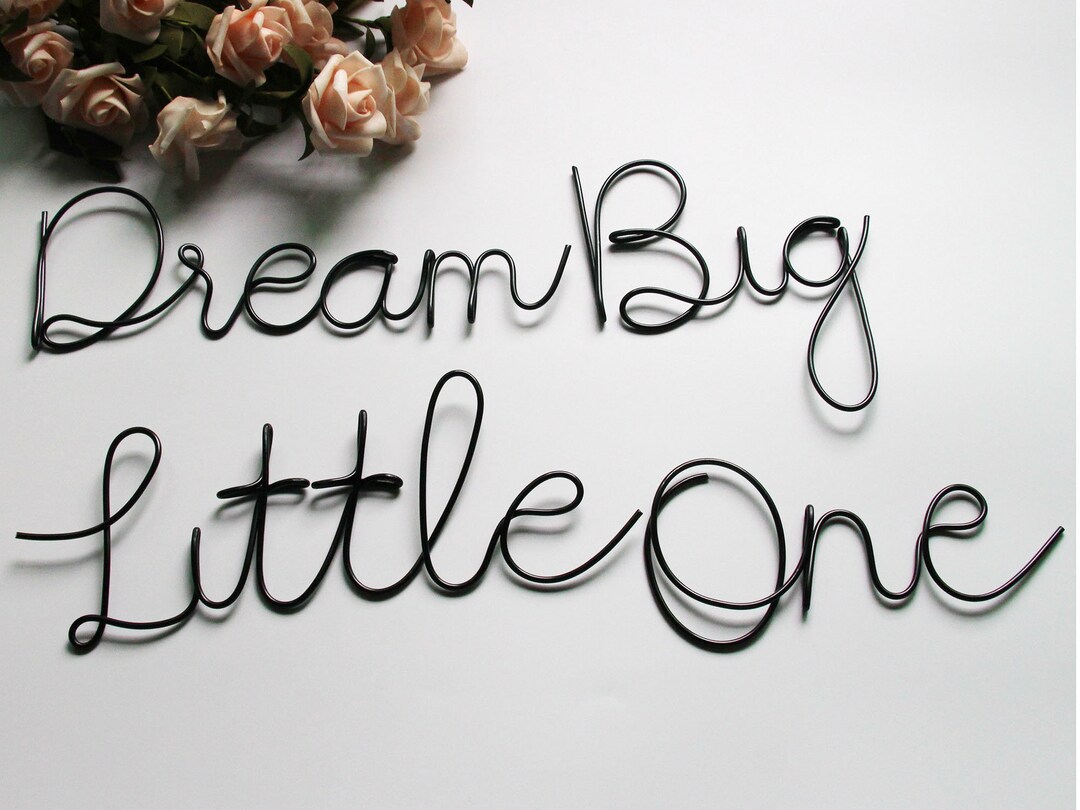 Dream Big Little One Wall Sign, Baby’s Nursery Wall Decor, Nursery Wall ...