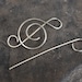 Sterling Silver Hair Clip Music Note Hair Slide Metal Hair - Etsy