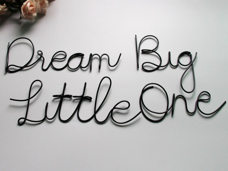 Dream Big Little One Wall Sign, Baby’s Nursery Wall Decor, Nursery Wall ...