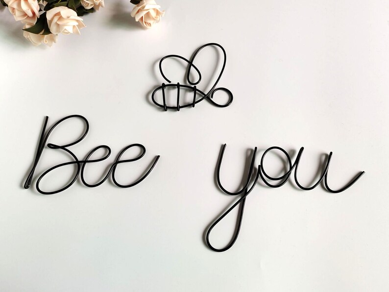 Bee You Sign, Bumble Bee Wall Decor, Wire Bee Decor, Wire Wall Art ...