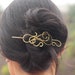 Celtic Hair Slide With Stick Hair Barrette Wire Wrapped - Etsy