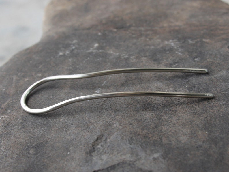 U Shape Silver Hair Fork Silver French Hair Pin French Twist | Etsy UK