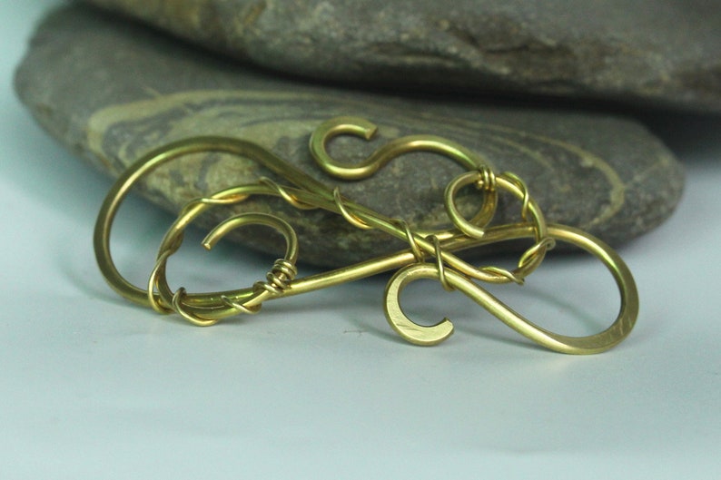 Celtic Hair Slide With Stick Hair Barrette Wire Wrapped - Etsy