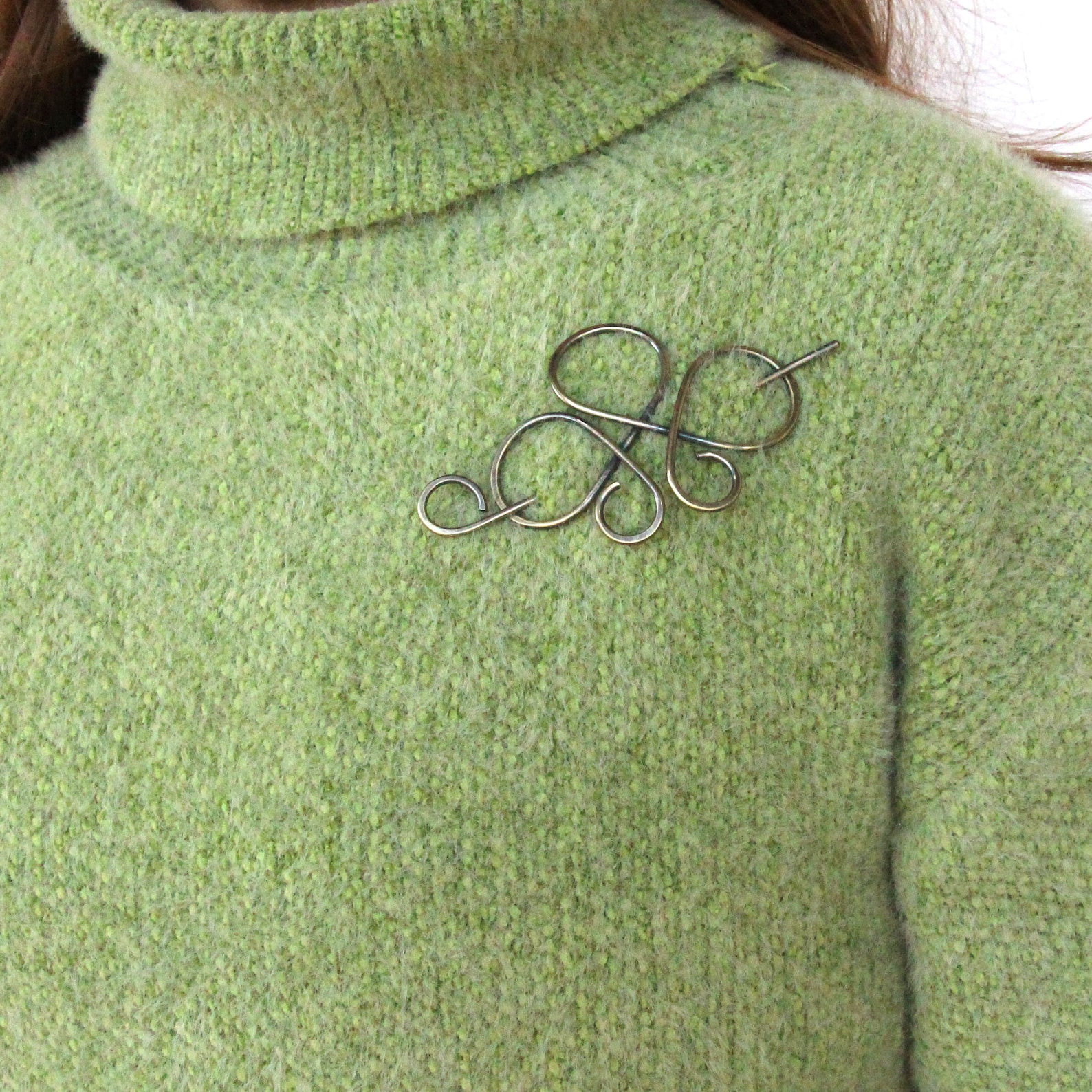 Gold Hair Clip With Hair Stick Loop Hair Pin Hair Slide | Etsy