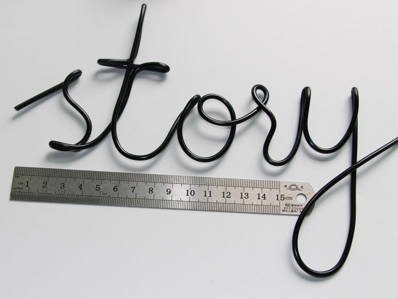 Story Time Sign for Nursery, Nursery Bookshelf Decor, Wire Words Art ...