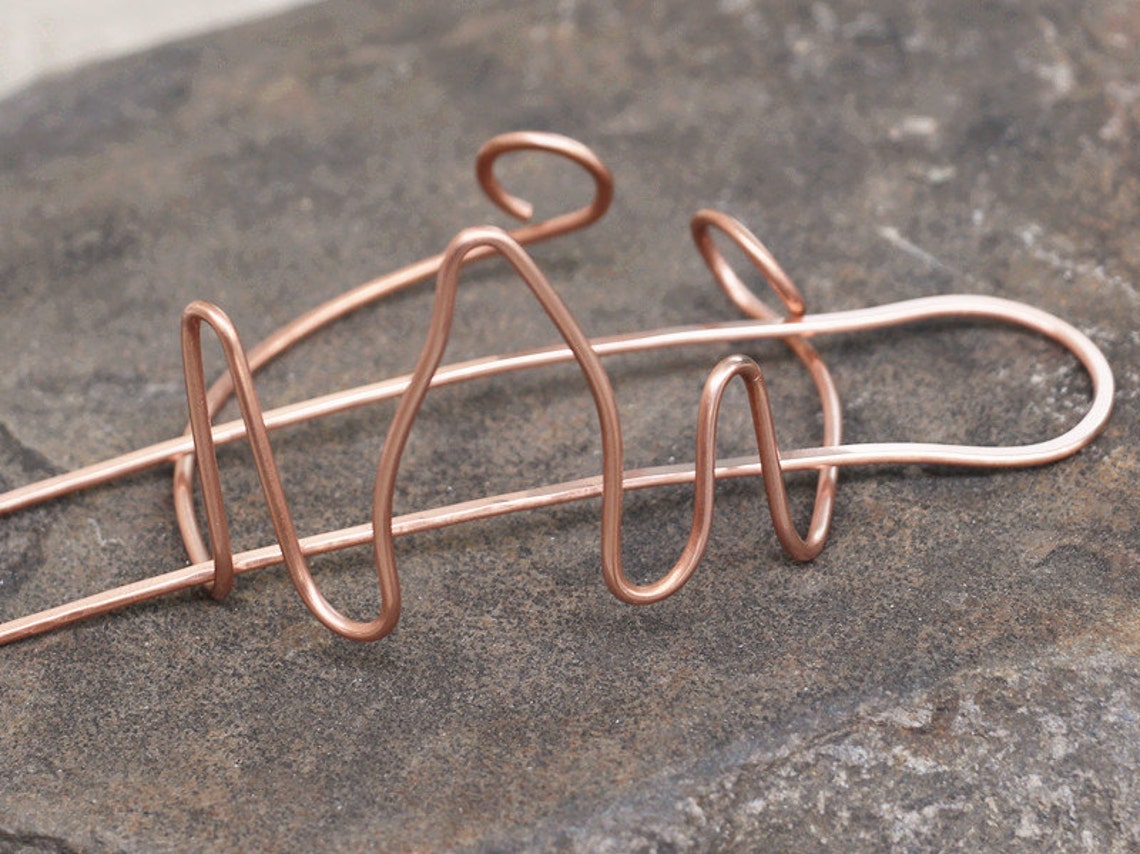 Fire Bun Holder or Ponytail Holder Hair Cuff Copper Hair - Etsy