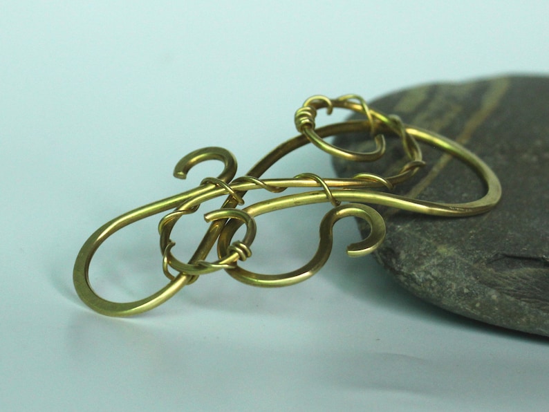 Celtic Hair Slide With Stick Hair Barrette Wire Wrapped | Etsy