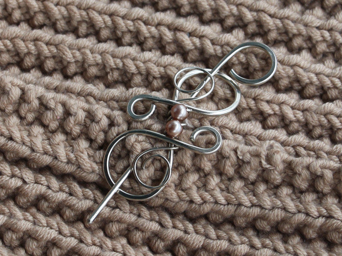 Silver Hair Slide for Long Hair Silver Hair Barrette Stick | Etsy