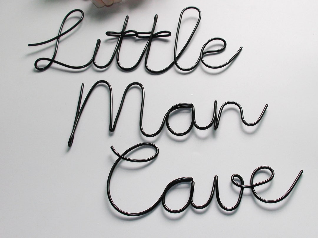 Little Man Cave Wall Sign, Baby Boy Nursery Sign, Crib Sign, Kid's Room ...