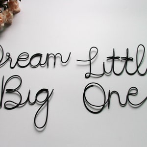 Dream Big Little One Wall Sign, Baby’s Nursery Wall Decor, Nursery Wall ...