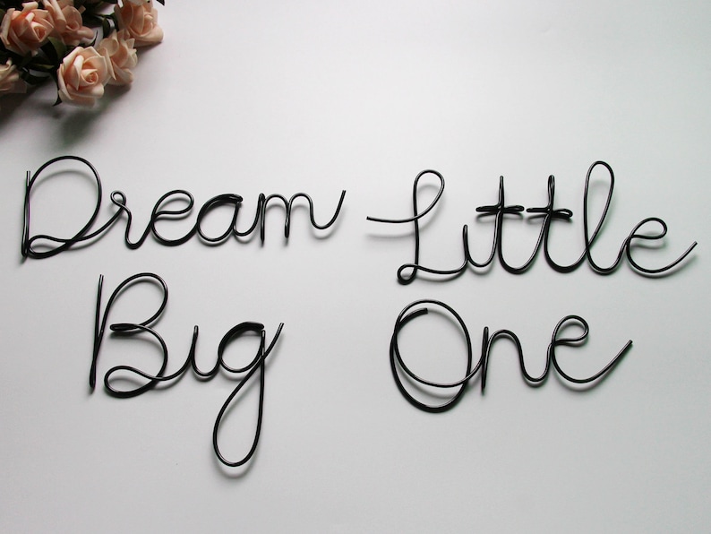 Dream Big Little One Wall Sign, Baby’s Nursery Wall Decor, Nursery Wall ...