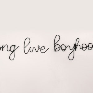 Long Live Boyhood Sign, Boys Room Sign, Boys Room Decor, Kids Room ...