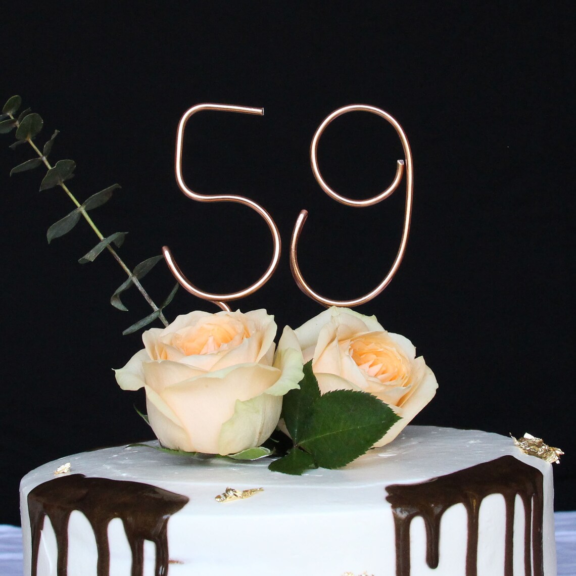 Number Cake Topper Birthday or Anniversary Birthday Cake | Etsy