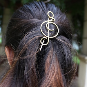 Metal Hair Clips Hair Stick, Music Note Hair Slide Hair Pin, Treble ...