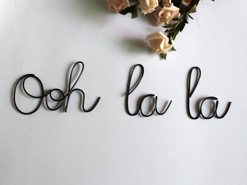 Ooh La La Sign Wire Words Wire Wall Art Wire Wall Words | Etsy