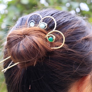 Silver Hair Fork, Hair Bun Holder Bun Pin, Bun Holders & Makers, Blue ...