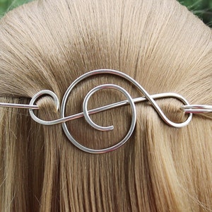 Metal Hair Clips Hair Stick, Music Note Hair Slide Hair Pin, Treble ...