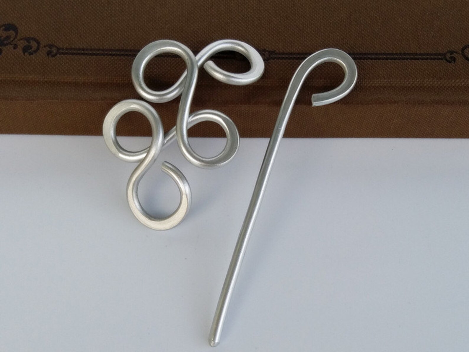 Silver Hair Clip Hair Pin Loop Hair Slide Small Hair Clip | Etsy