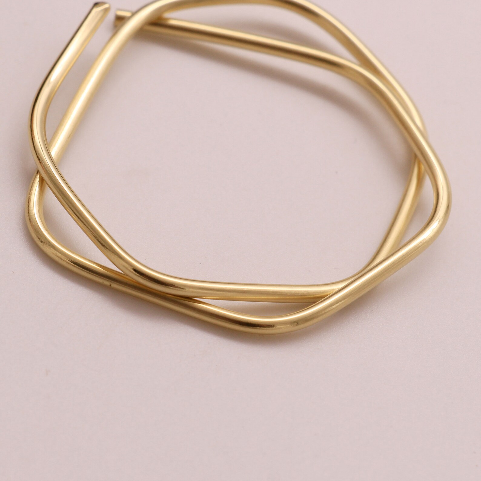 Unique Geometric Hair Slide Hair Clip in Copper Brass - Etsy