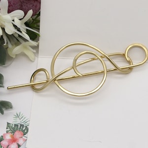 Music Related Hair Accessories, Brass Hair Clip, Music Note Pin, Gift ...