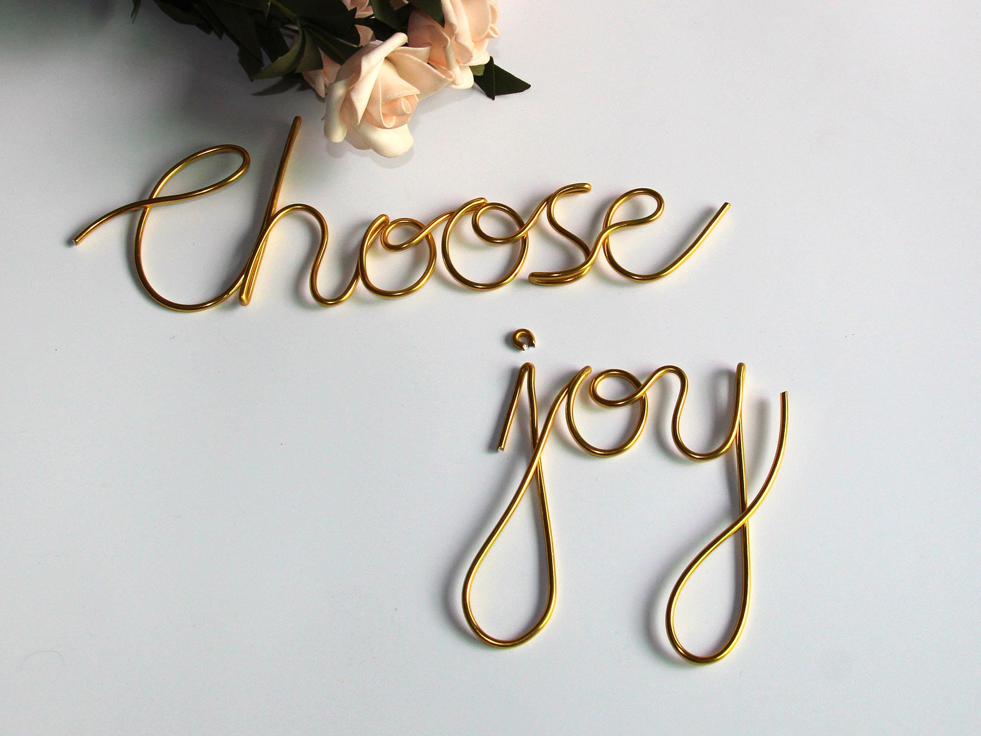 Choose Joy Sign Wire Word Sign Wire Words Wire Wall Words - Etsy