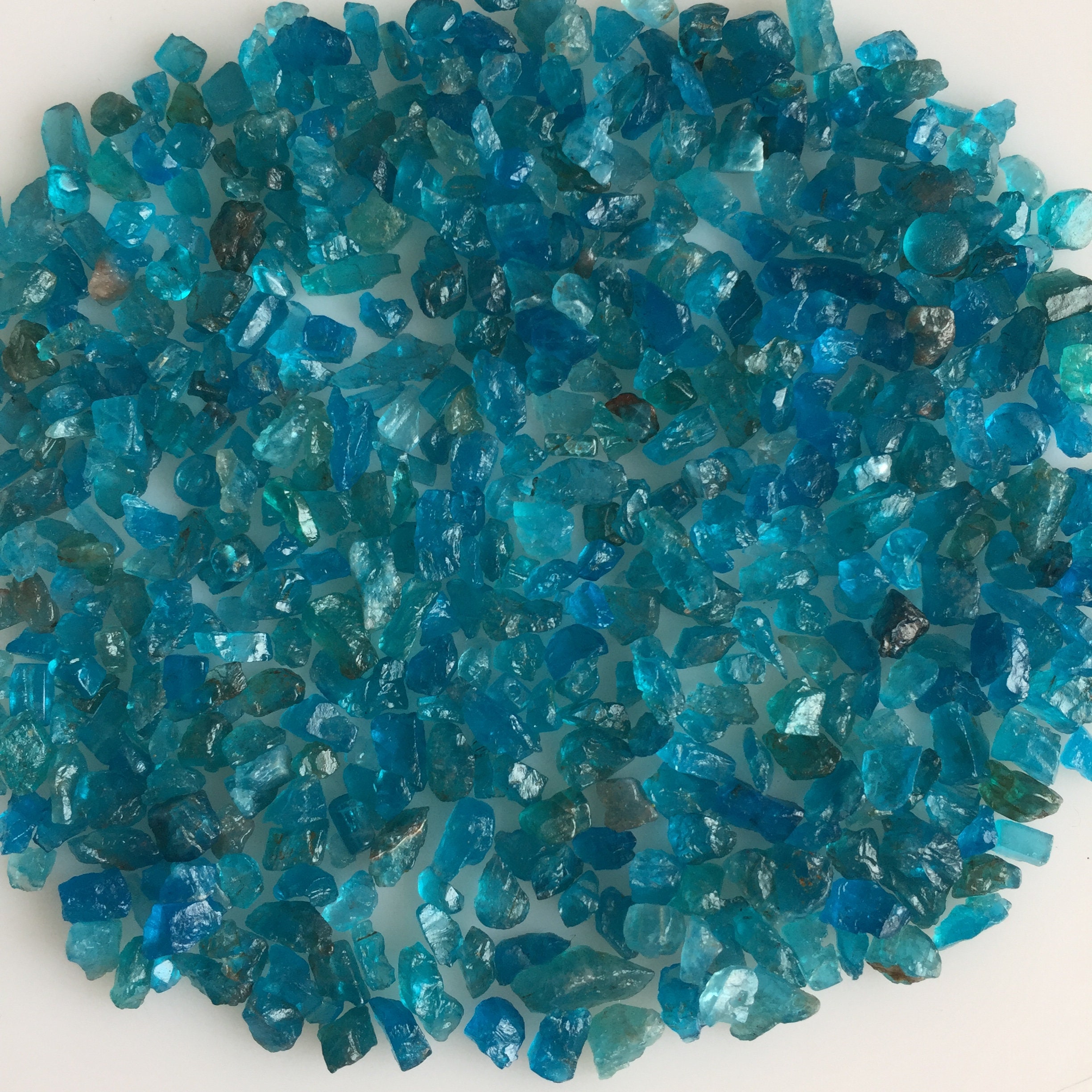 NATURAL APATITE NEON Blue Color Rough Loose Mineral Gemstones - Etsy