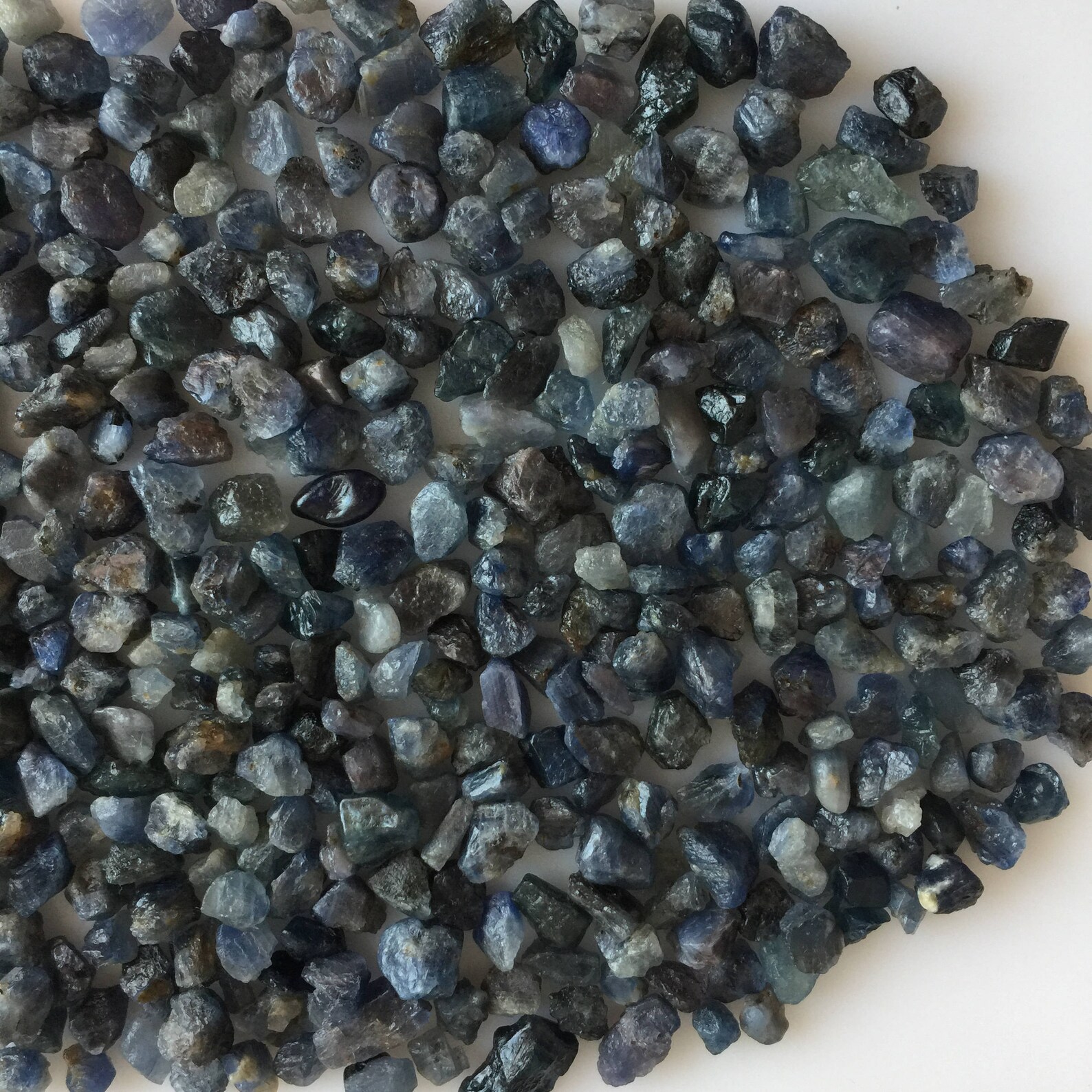NATURAL BLUE Grey SAPPHIRE Rough Loose Mineral Gemstones Lot Earthmined ...